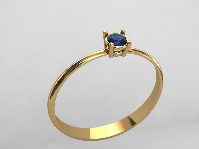 simple ring 3D model 3D printable | CGTrader