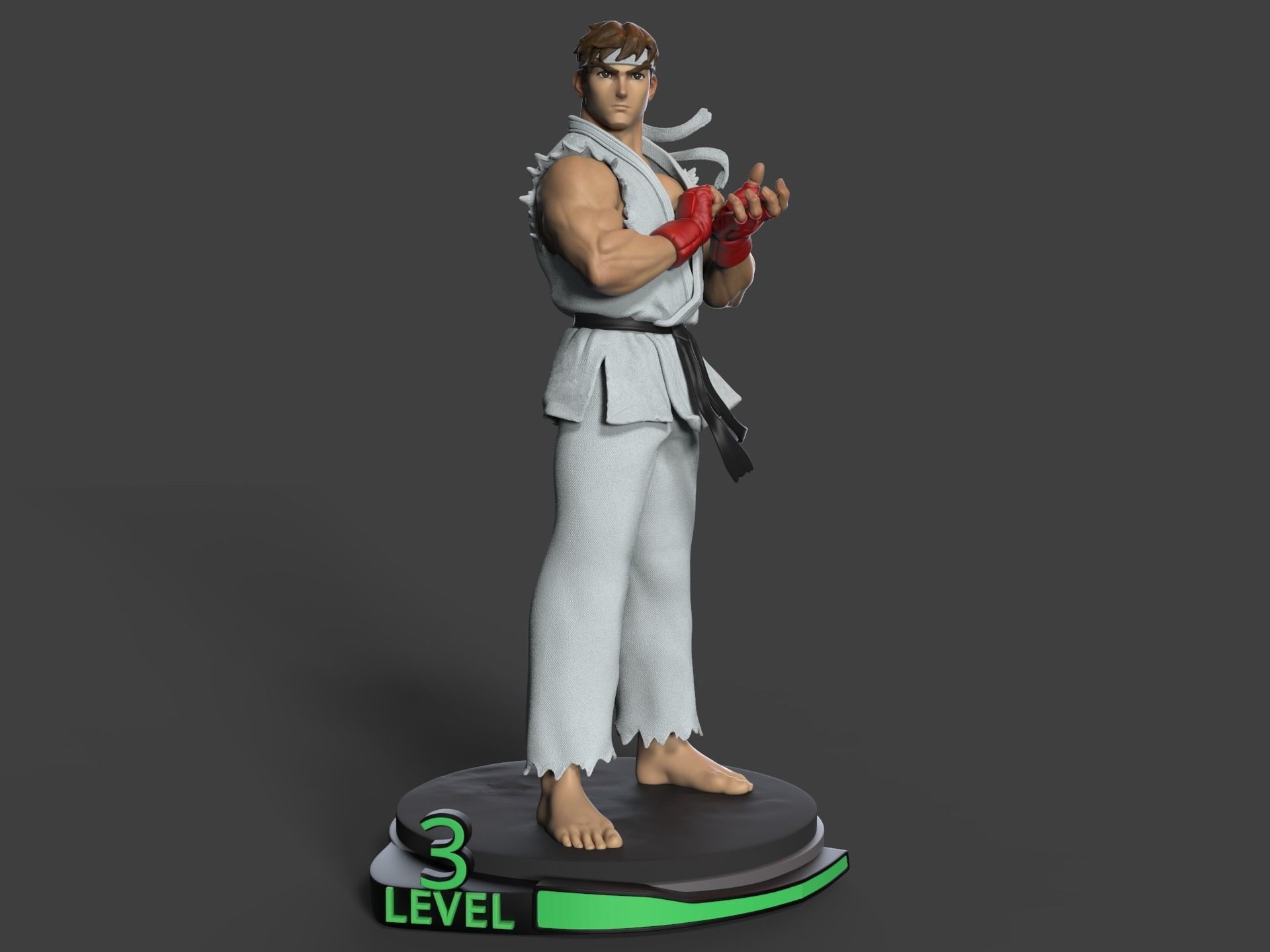 Ryu Street Fighter Alpha 3D model 3D printable | CGTrader