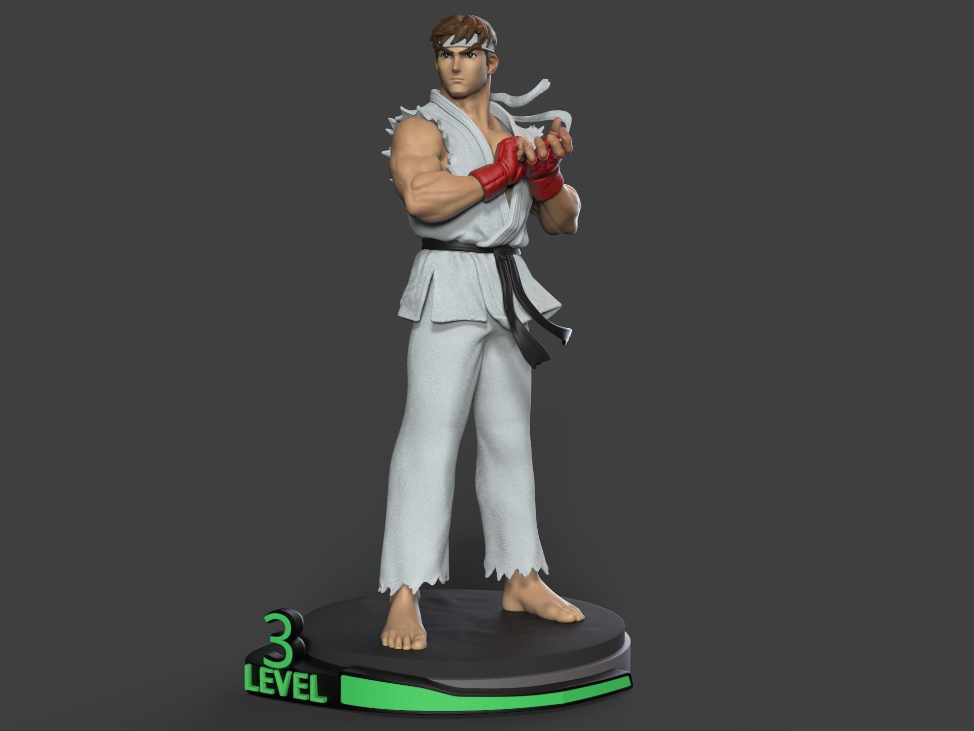 Ryu Street Fighter Alpha 3D model 3D printable | CGTrader
