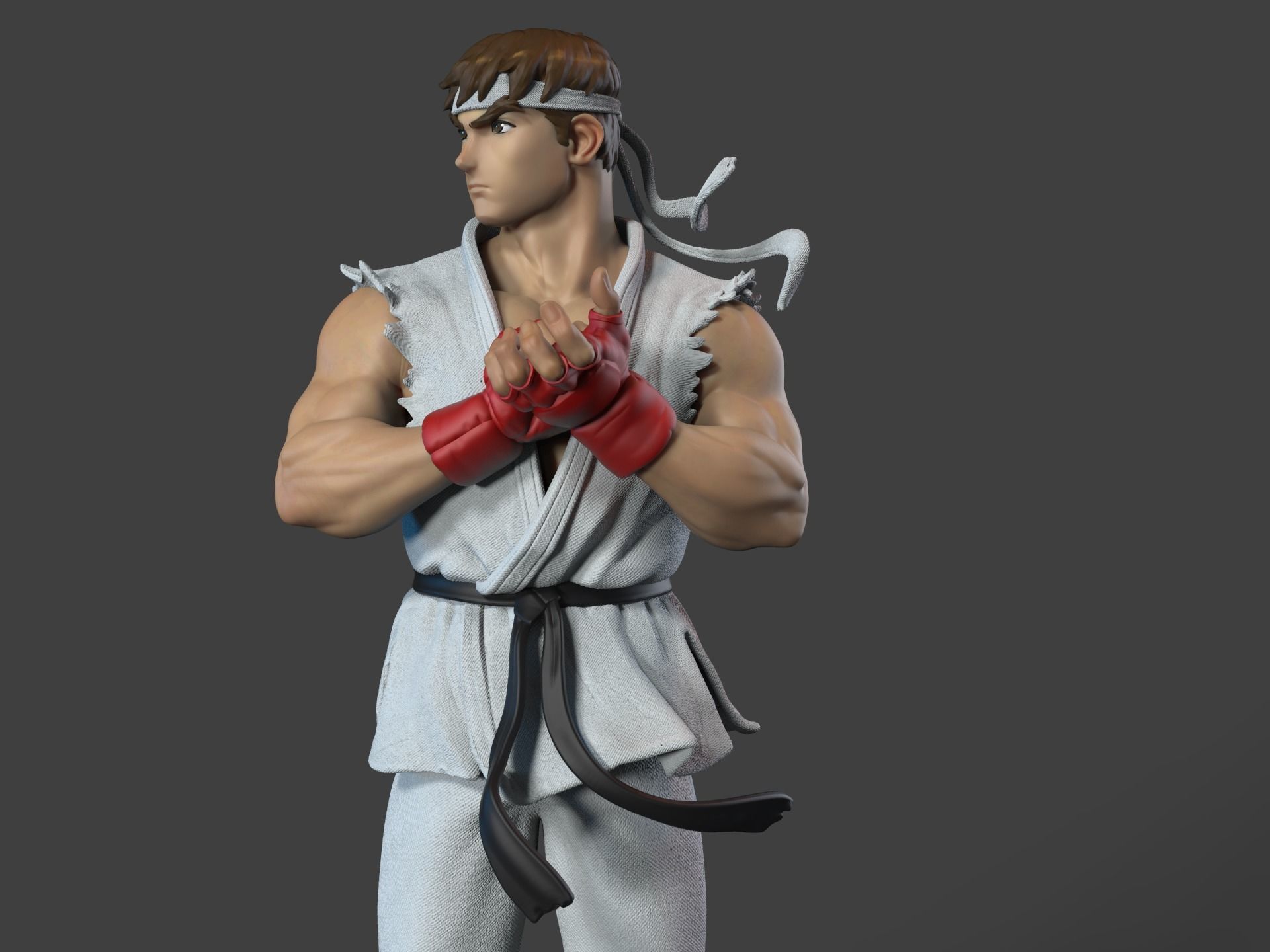 Ryu Street Fighter Alpha 3D model 3D printable | CGTrader
