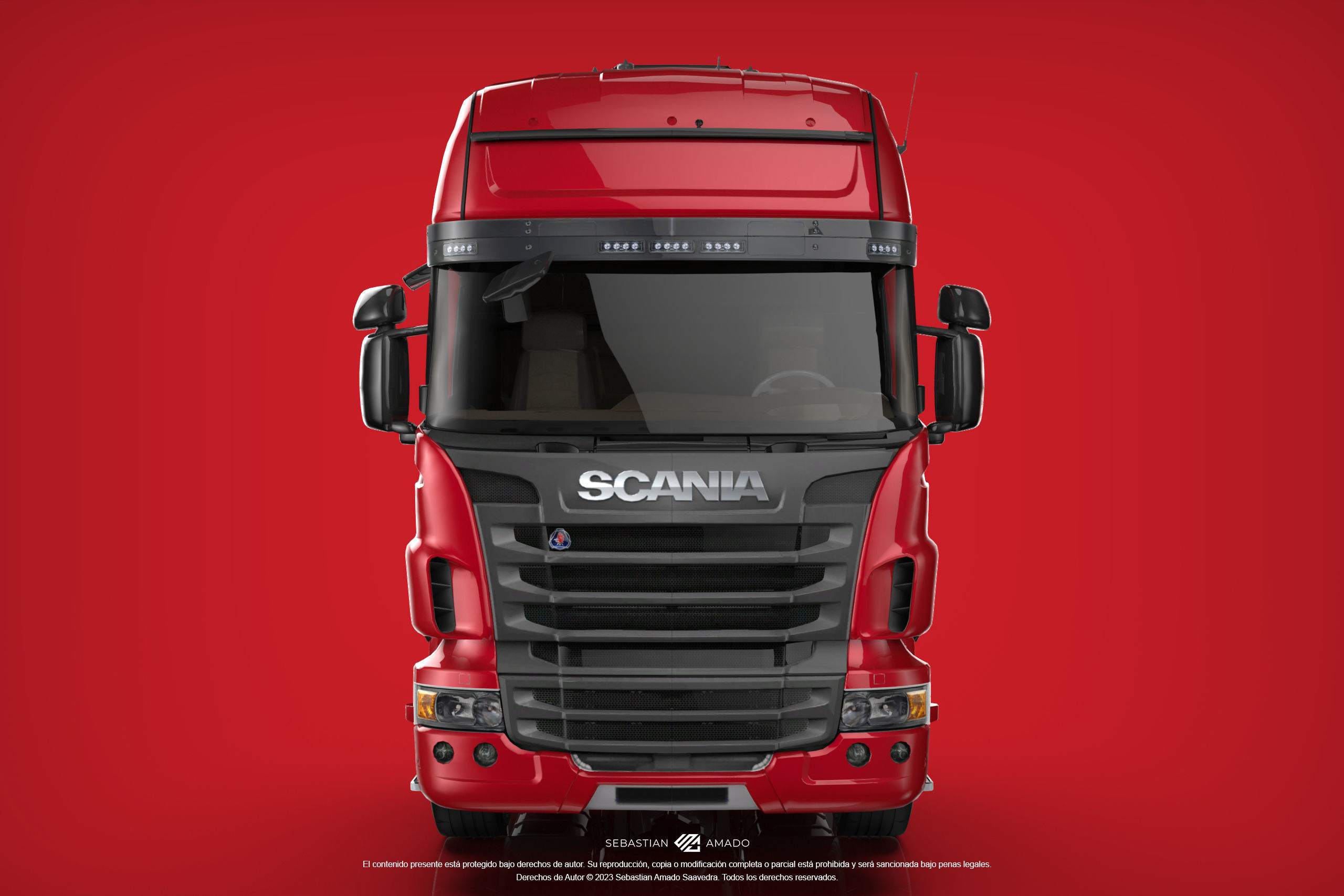 Scania R440 3D model rigged | CGTrader