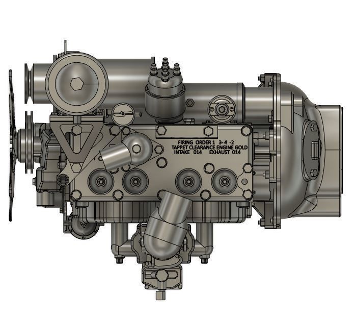 jeep willys engine L134 3D model 3D printable | CGTrader