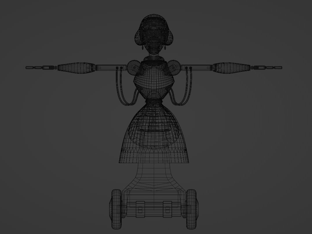 3D model Nanny Bot--FNAF Security Breach VR / AR / low-poly | CGTrader