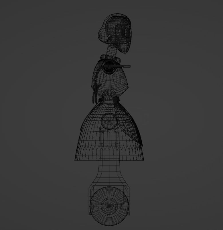 3d Model Nanny Bot Fnaf Security Breach Vr Ar Low Poly Cgtrader
