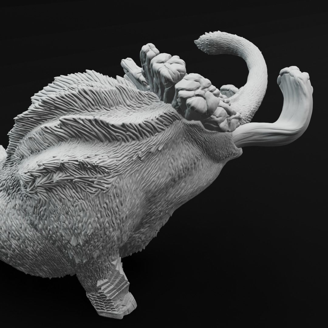 Gammoth Monster Hunter Fan Art 3D Print Model 3D model 3D printable ...