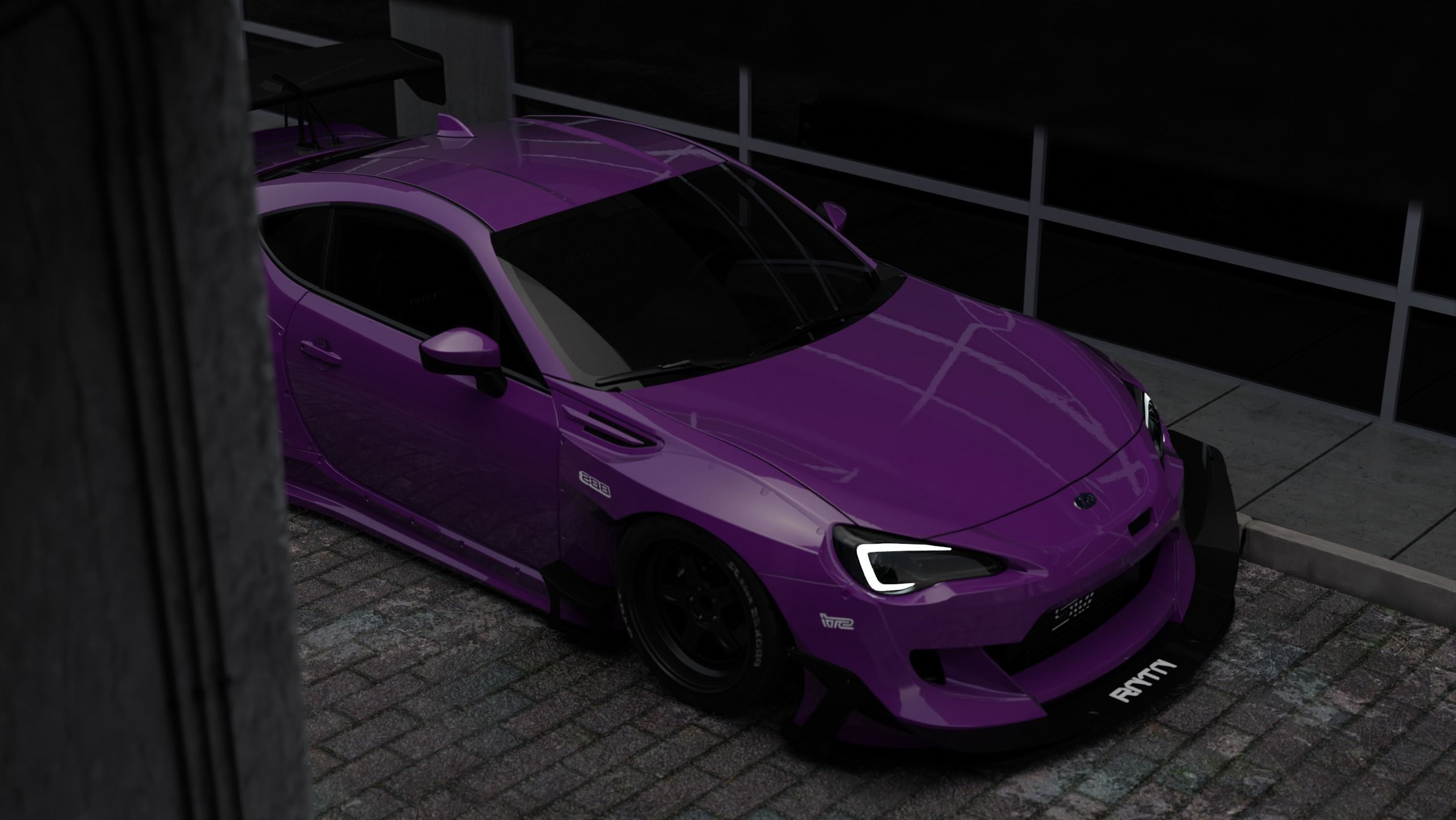 Realistic Car Alley Scene 3D Blender Textured FBX OBJ MTL Files 3D ...