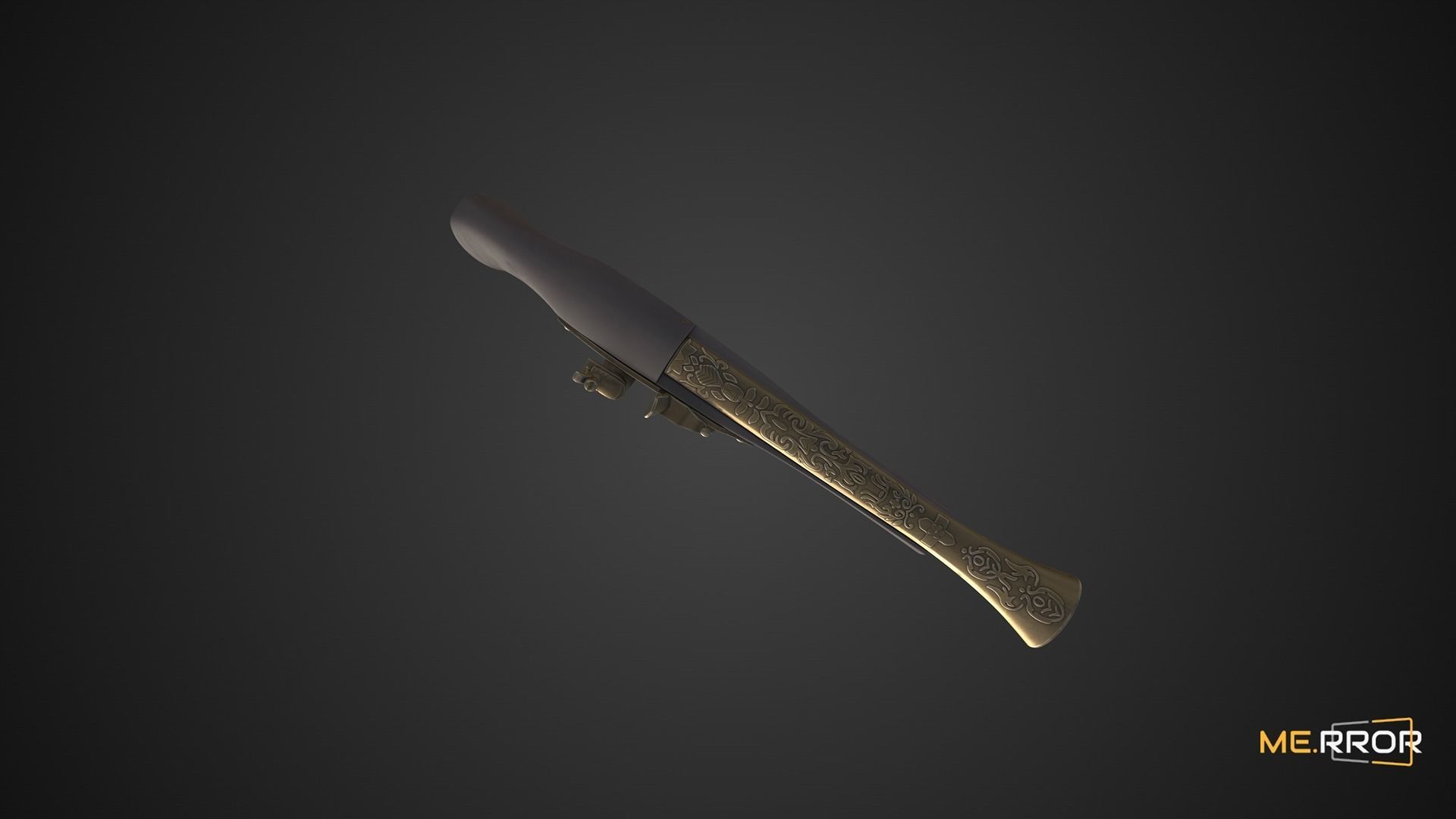 3D model Game Ready Antique Copper Gun VR / AR / low-poly | CGTrader