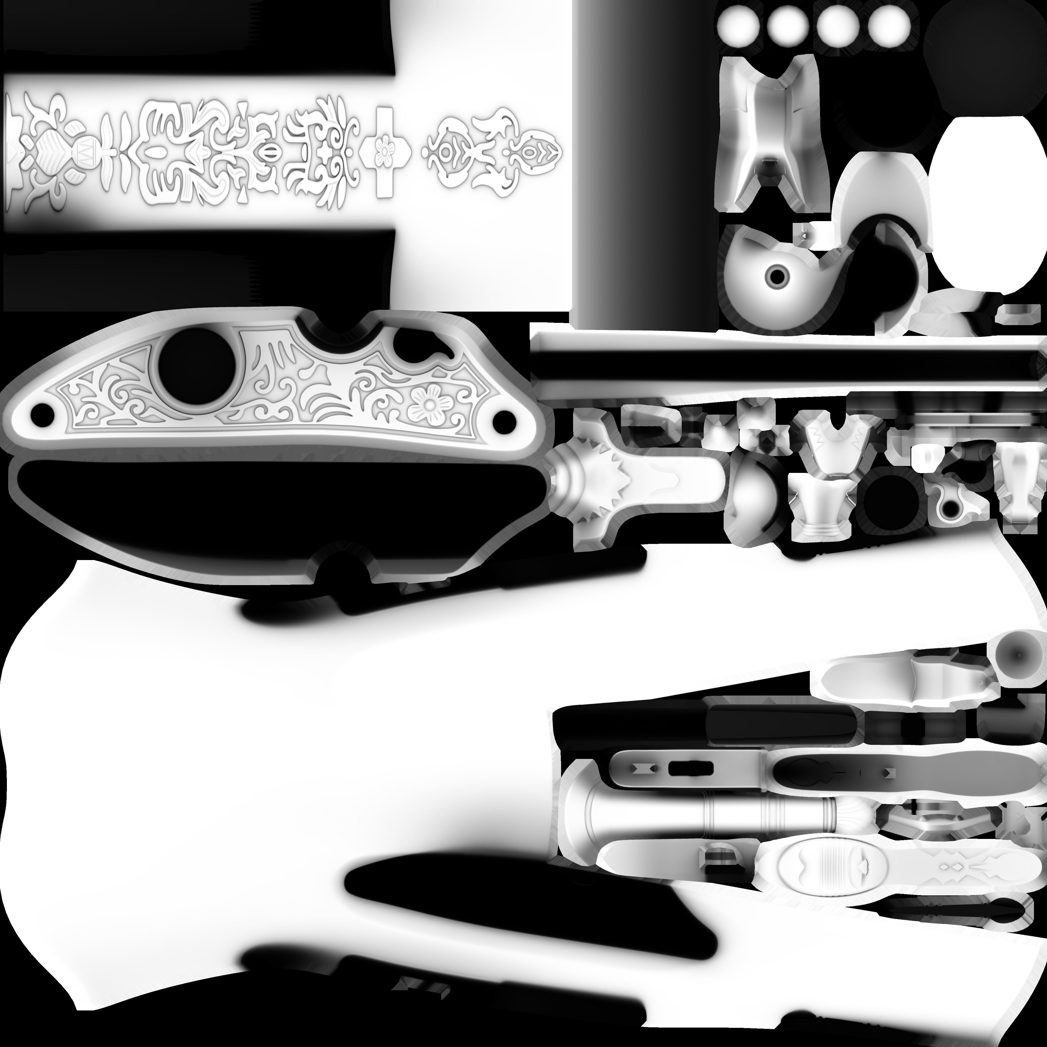 3D model Game Ready Antique Copper Gun VR / AR / low-poly | CGTrader