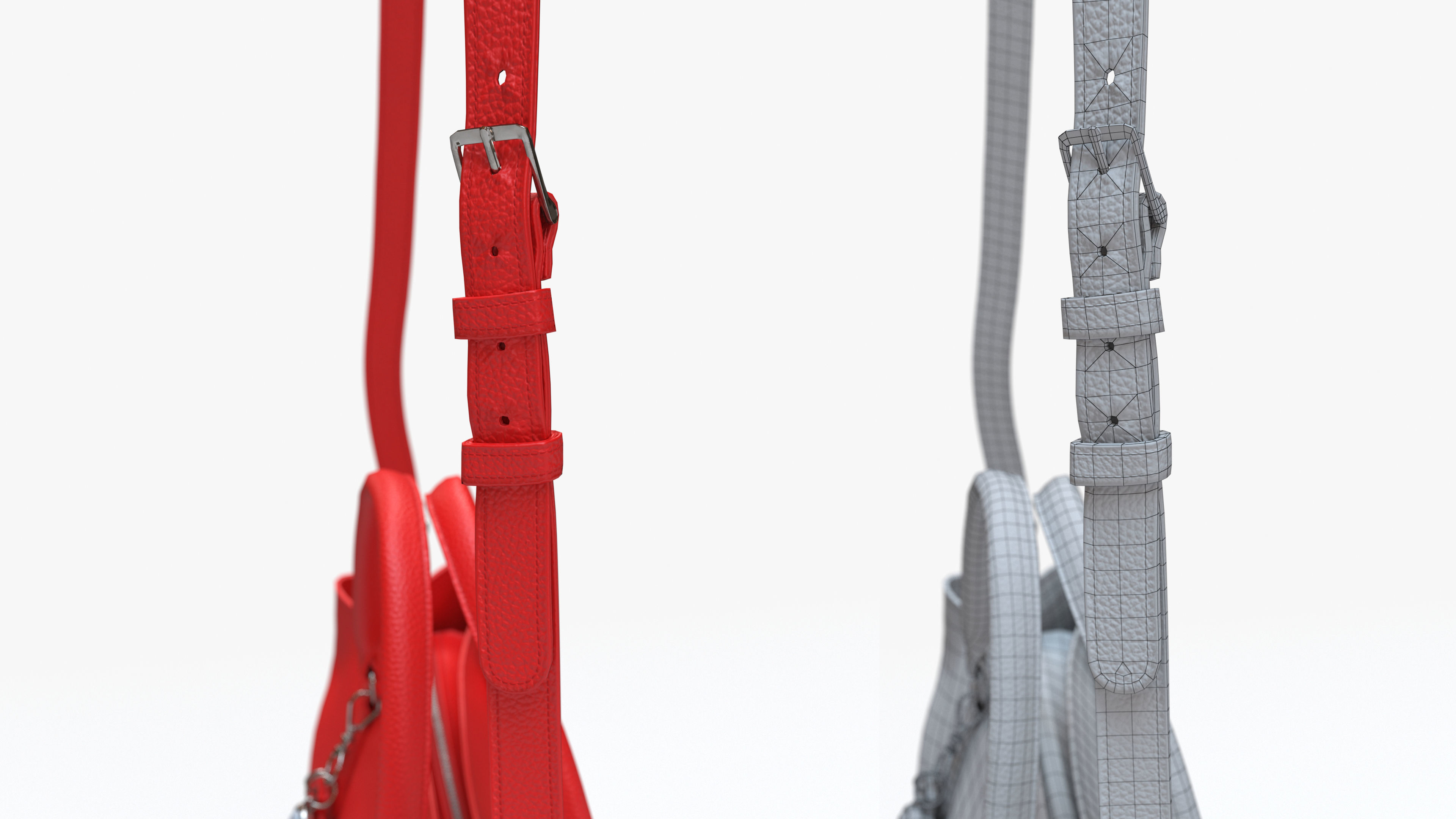 3D model Leather Handbags and Tote Bags for Women VR / AR / low-poly ...