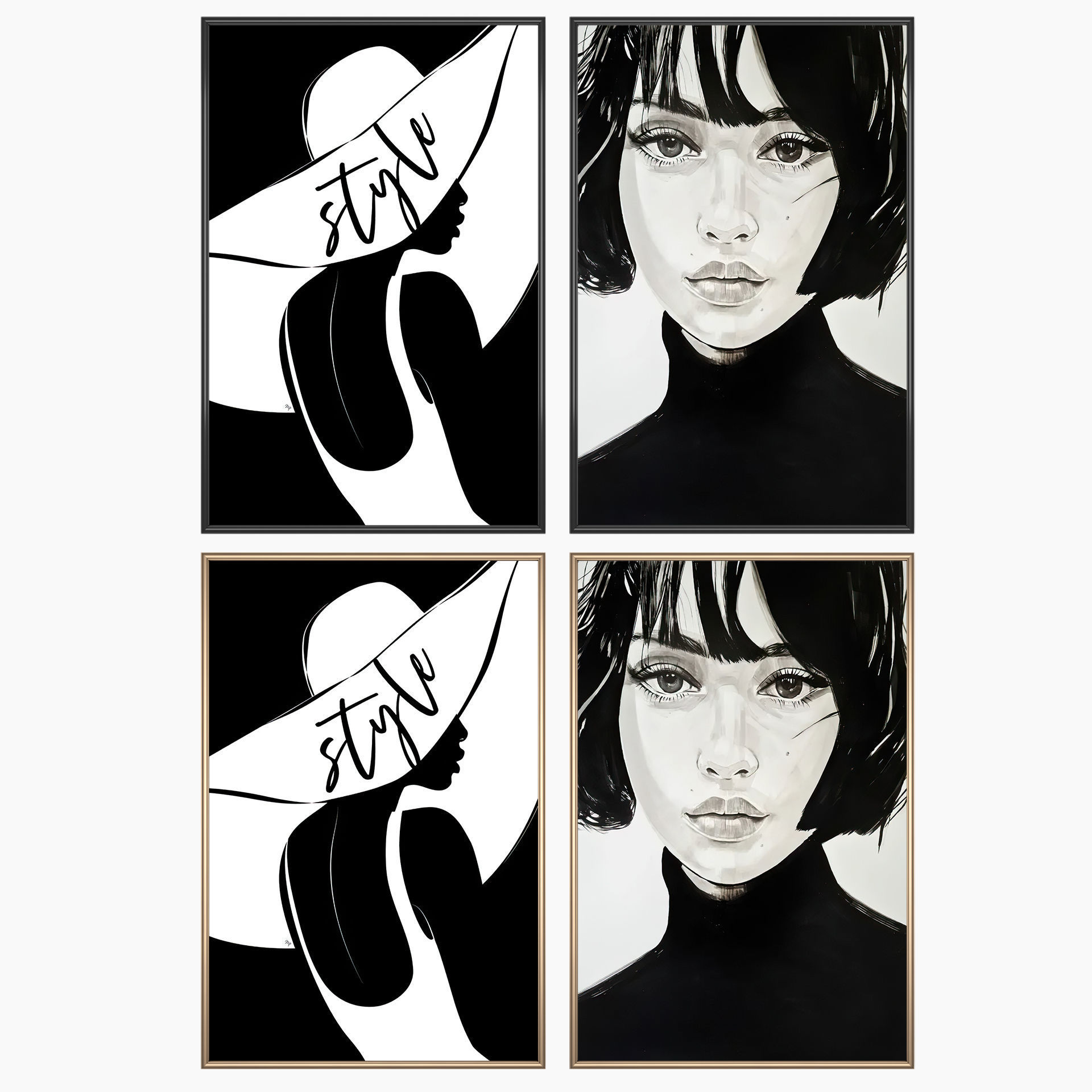 Wall Art Set 4106 3D model | CGTrader