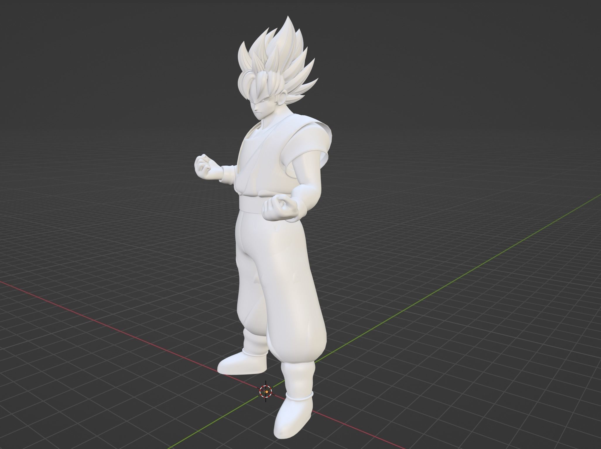 Goku Super Saiyan - Dragonball Z 3D model rigged | CGTrader