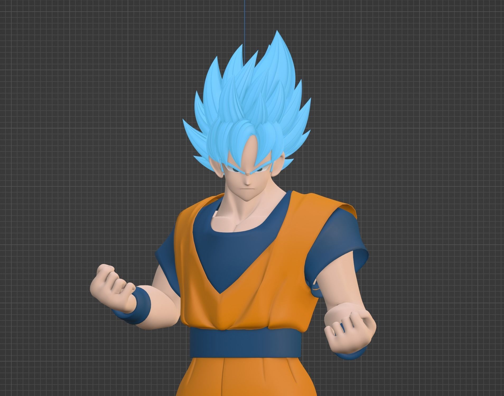 Goku Super Saiyan - Dragonball Z 3D model rigged | CGTrader