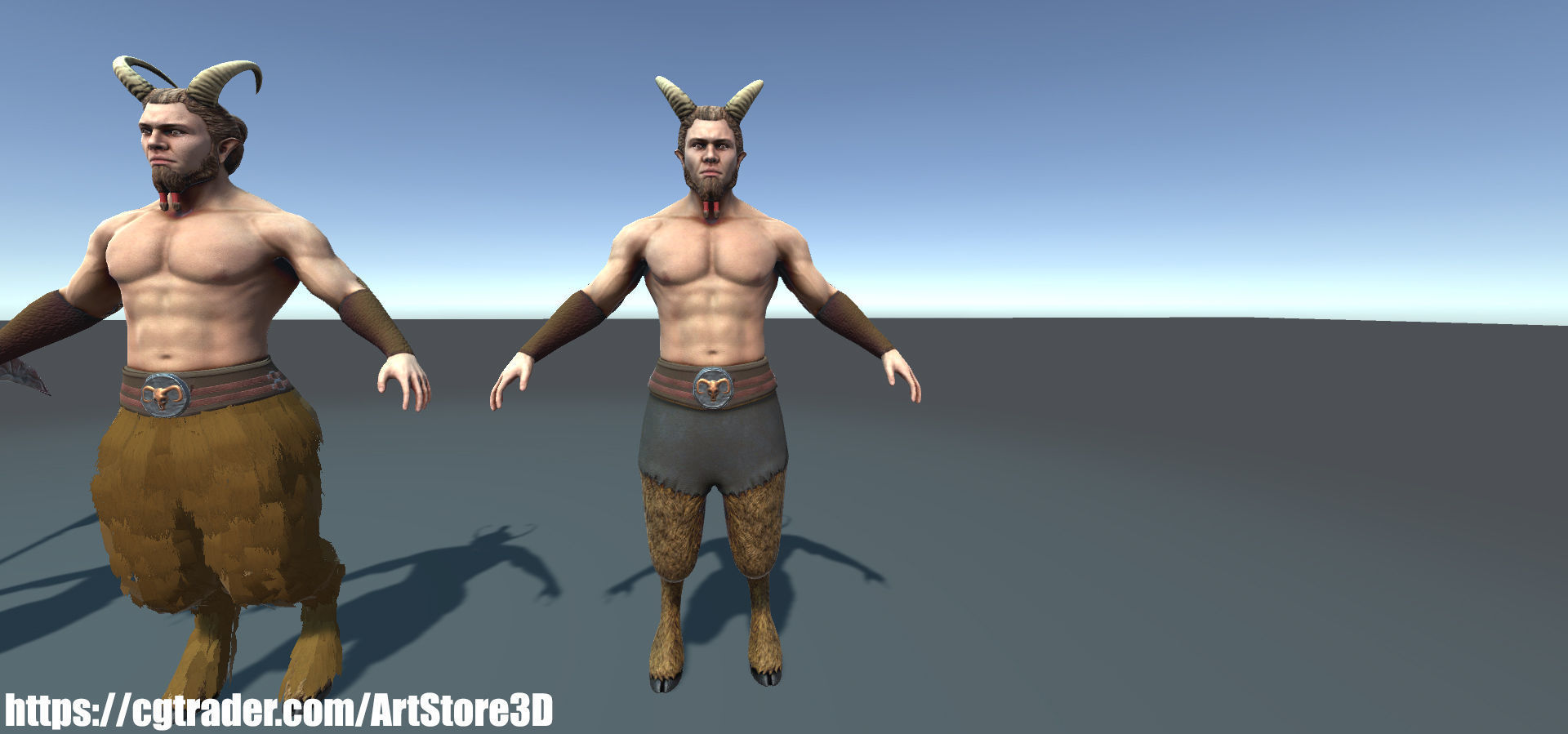 3D model SATYR - Male VR / AR / low-poly | CGTrader