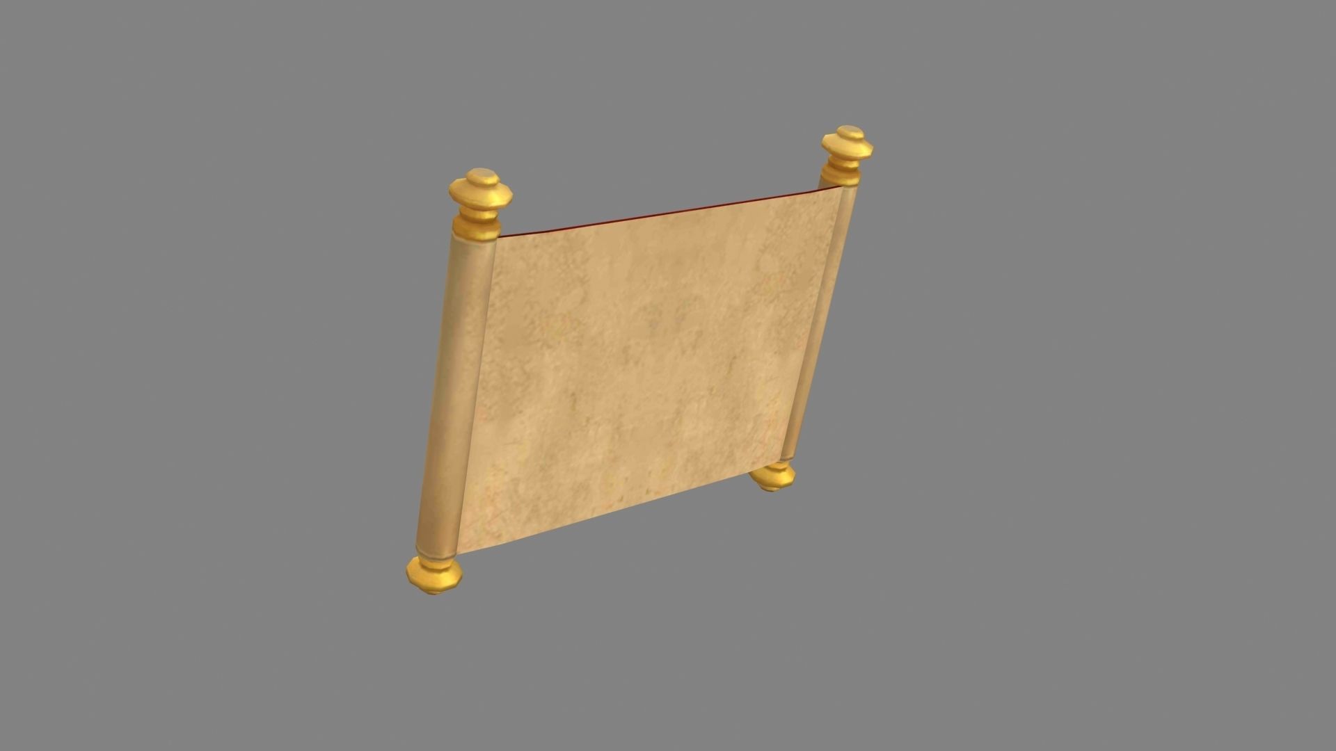 3D model Ancient scroll - The emperor edict VR / AR / low-poly | CGTrader