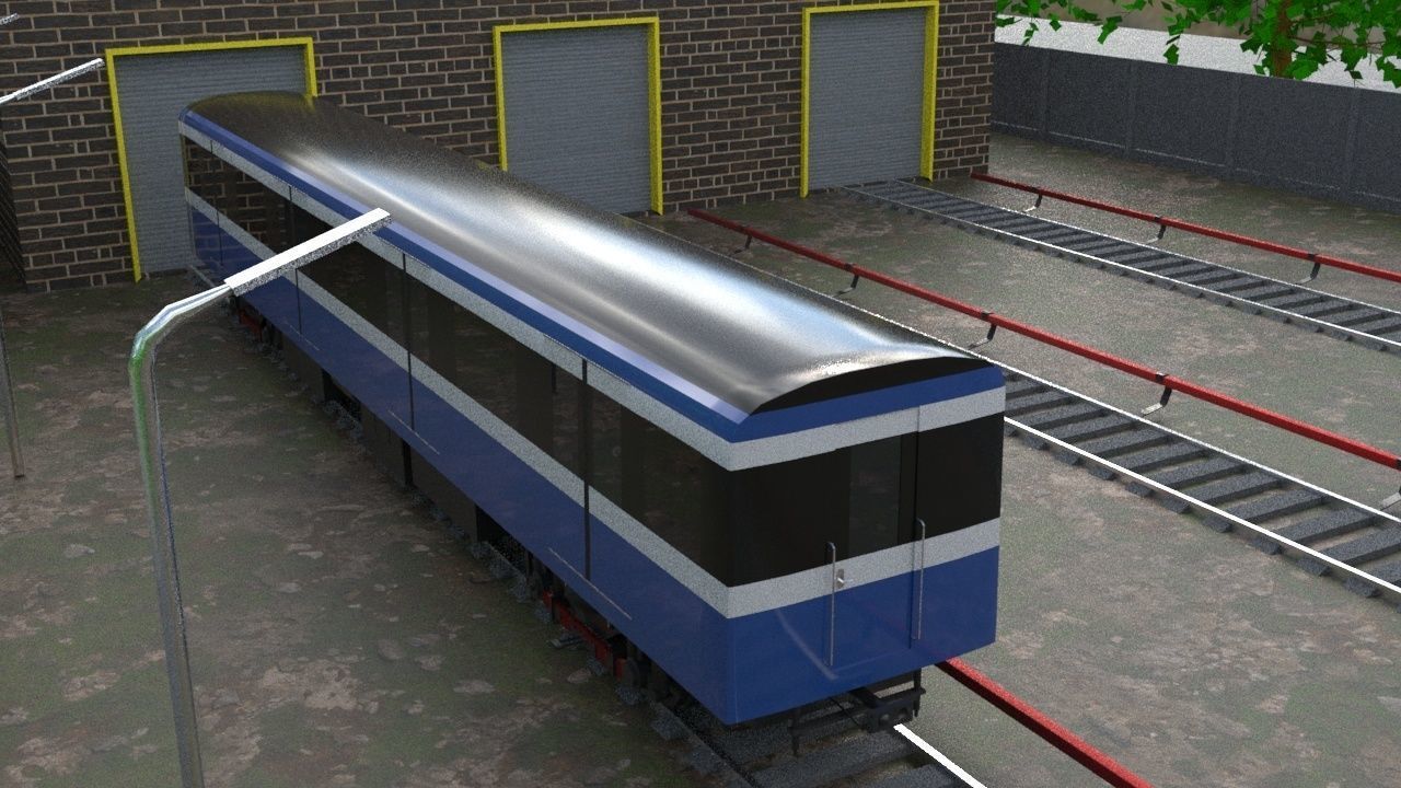 3D Model Collection Subway Train 81-7036 Low VR / AR / low-poly | CGTrader