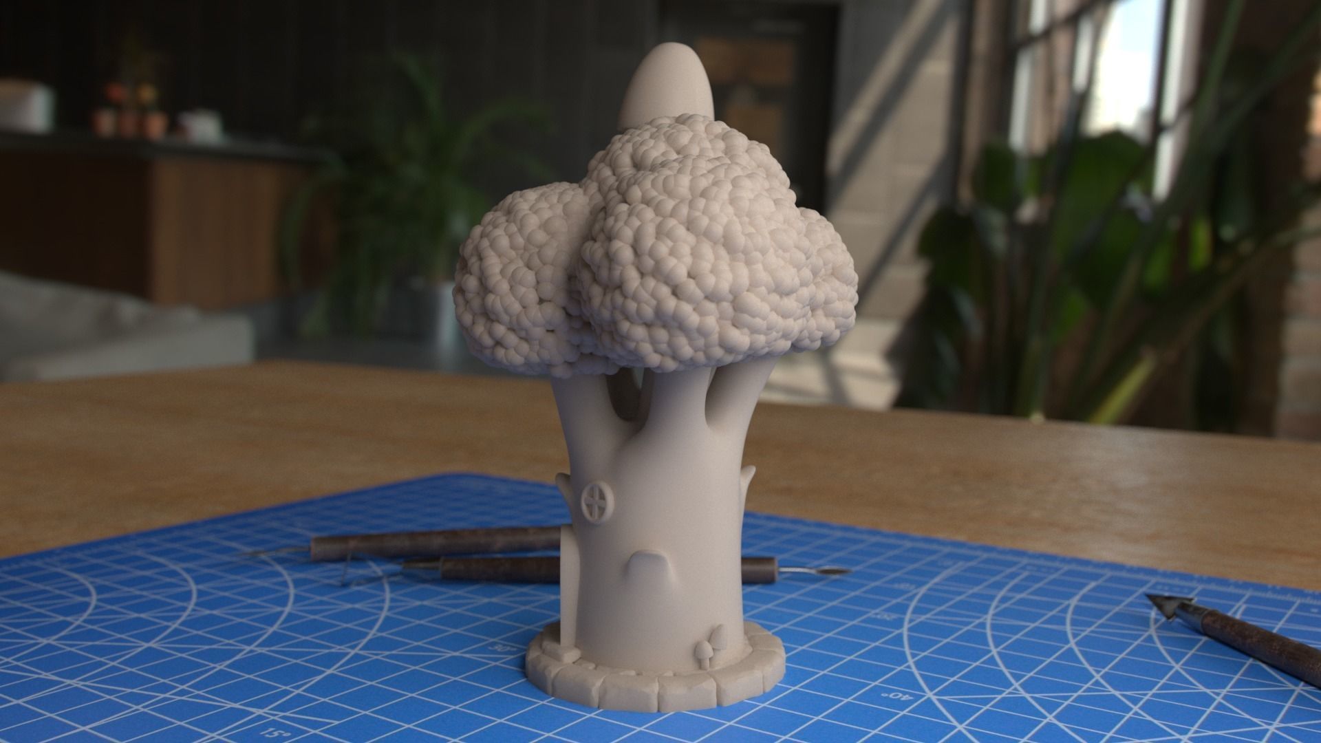 Broccoli House 3D model 3D printable | CGTrader