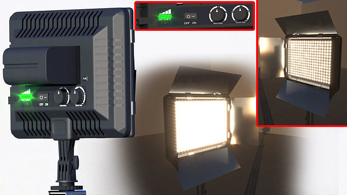 Studio Lights 3D model animated rigged | CGTrader