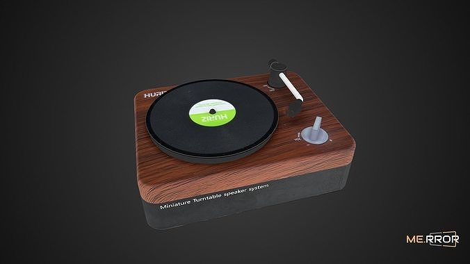 3D model Game Ready Mini Record Player VR / AR / low-poly | CGTrader