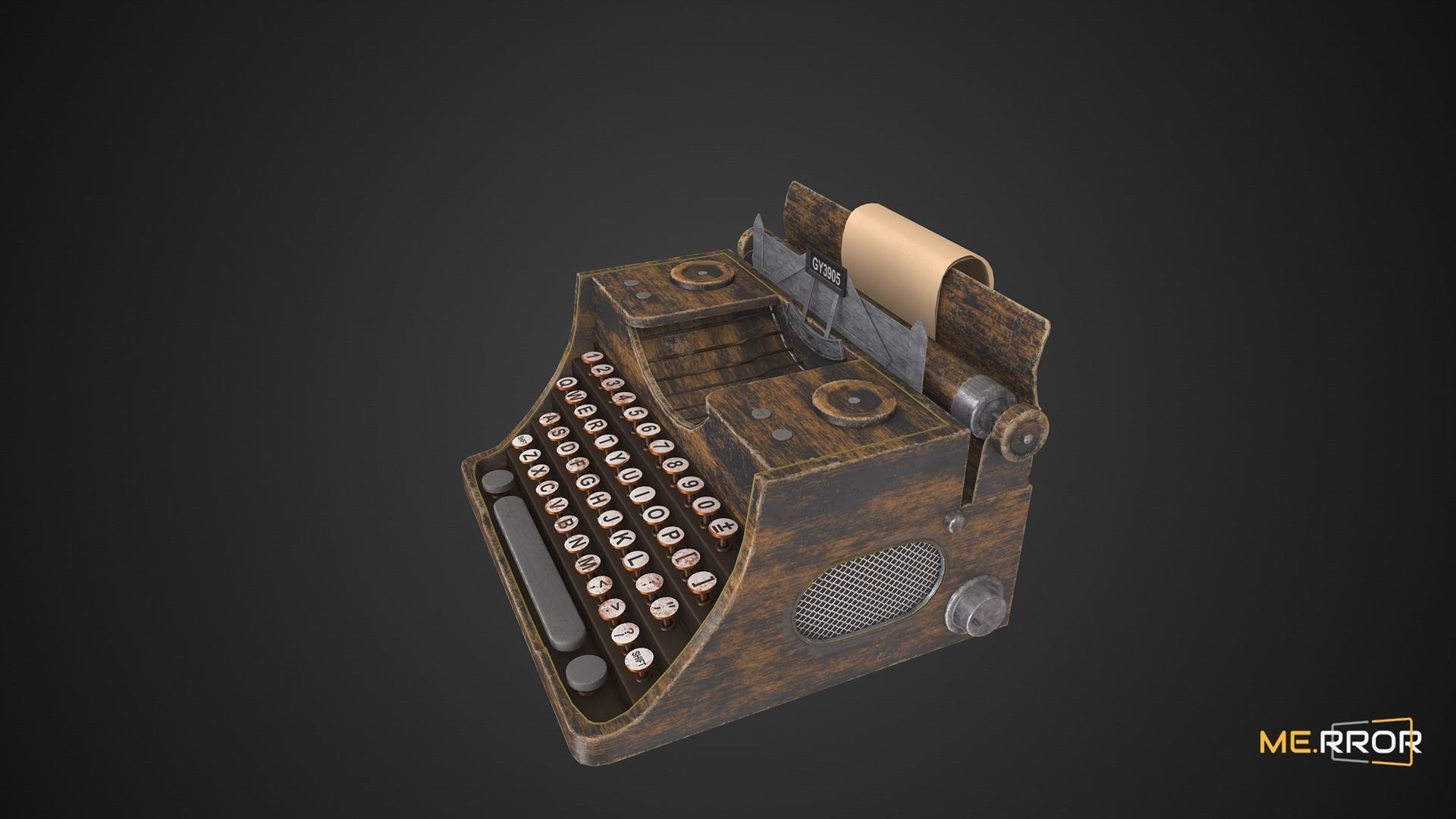 3D model Game Ready Antique Typewriter VR / AR / low-poly | CGTrader