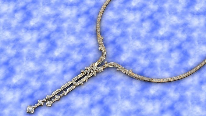 Diamond Necklaces 3D model 3D printable | CGTrader