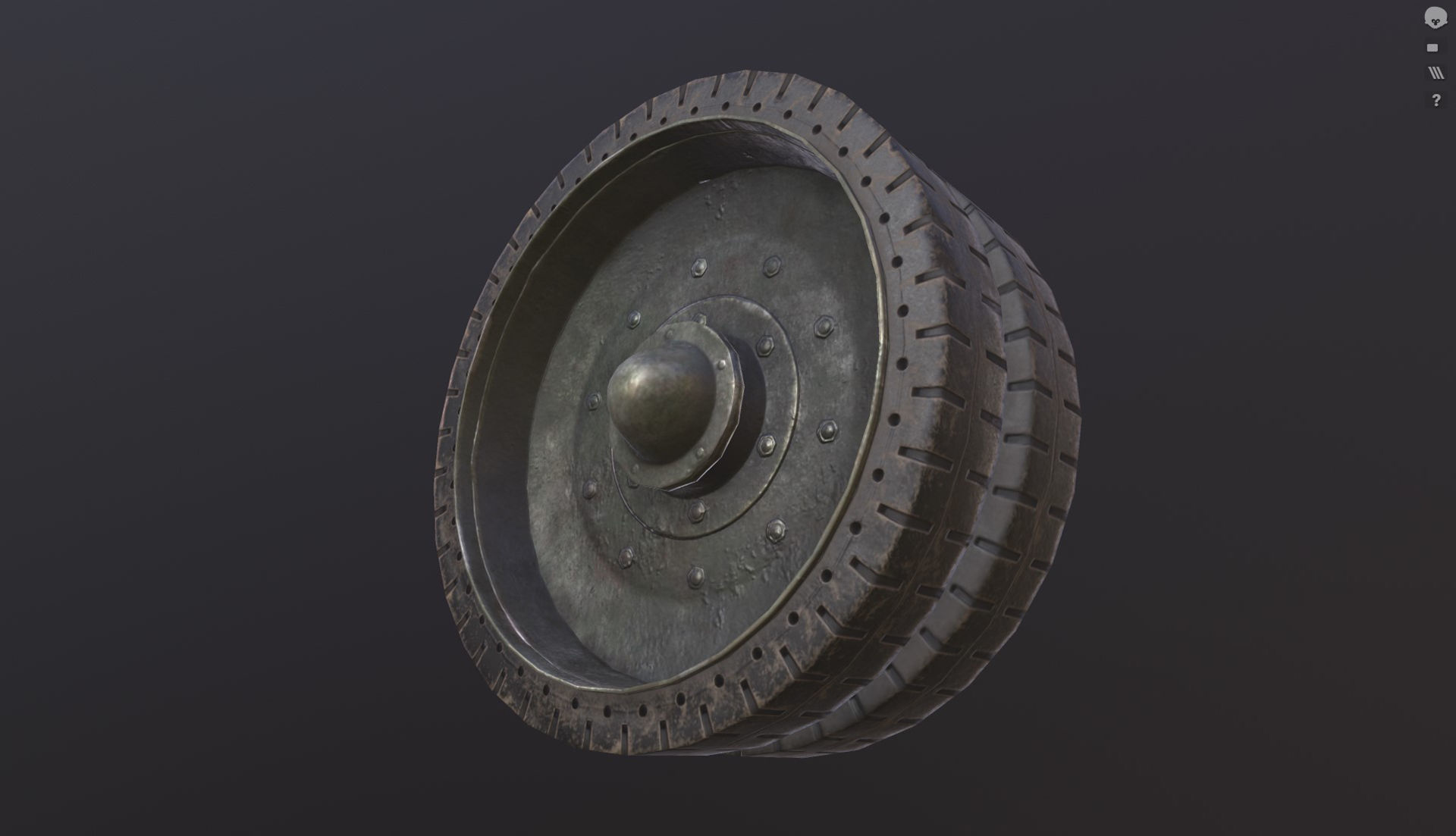 3D model 3D game ready tank wheel for T-34-85 VR / AR / low-poly | CGTrader