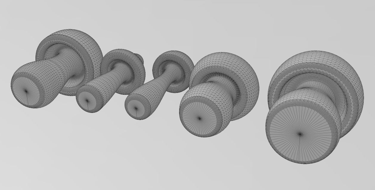 Mushroom peg doll decor shapes 3D model 3D printable | CGTrader