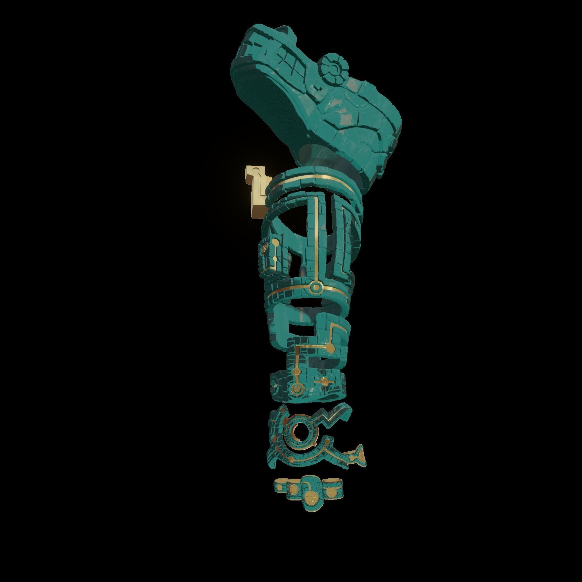 Link UltraHand and Rings Set Runes Zelda Tears of the Kingdom 3D model ...