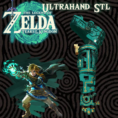 Link UltraHand and Rings Set Runes Zelda Tears of the Kingdom 3D model 3D printable | CGTrader