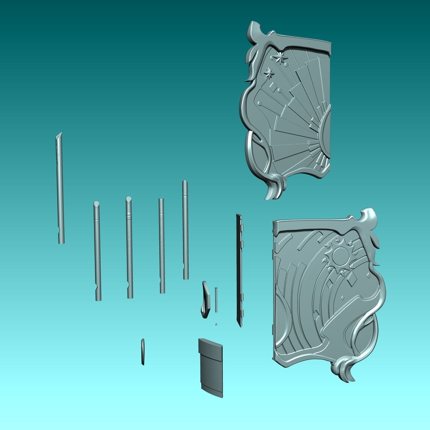 Genshin Impact The Widsith Book Cover for cosplay 3D model 3D printable ...