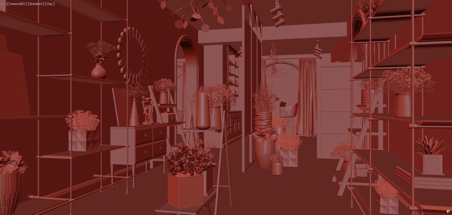 Flower shop 3D model | CGTrader