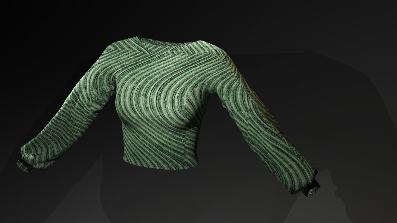 3D model Female Sweater VR / AR / low-poly | CGTrader