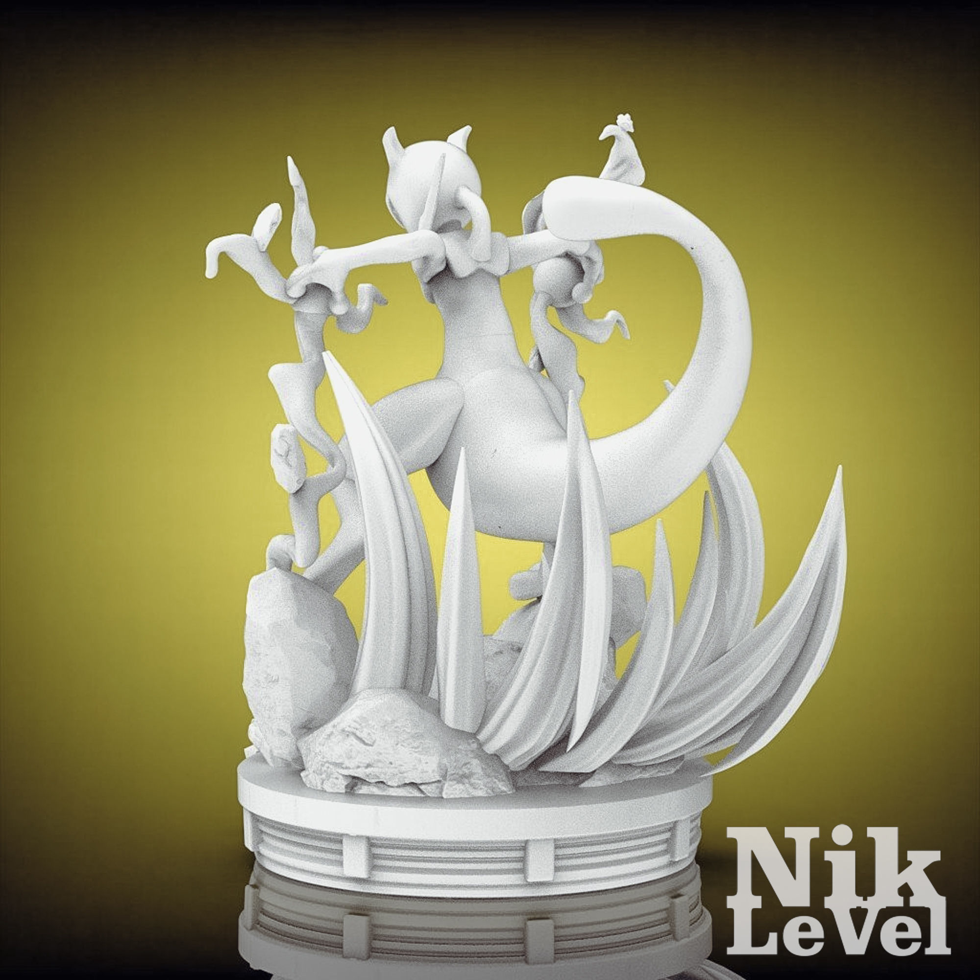 Shadow Mewtwo Pokemon 3D Printable 3D model 3D printable | CGTrader