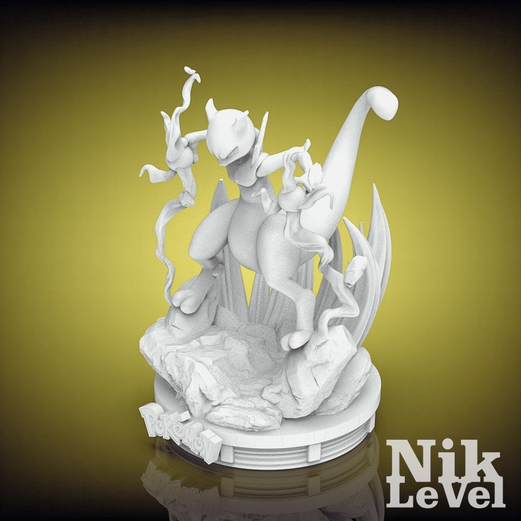 Shadow Mewtwo Pokemon 3D Printable 3D model 3D printable | CGTrader
