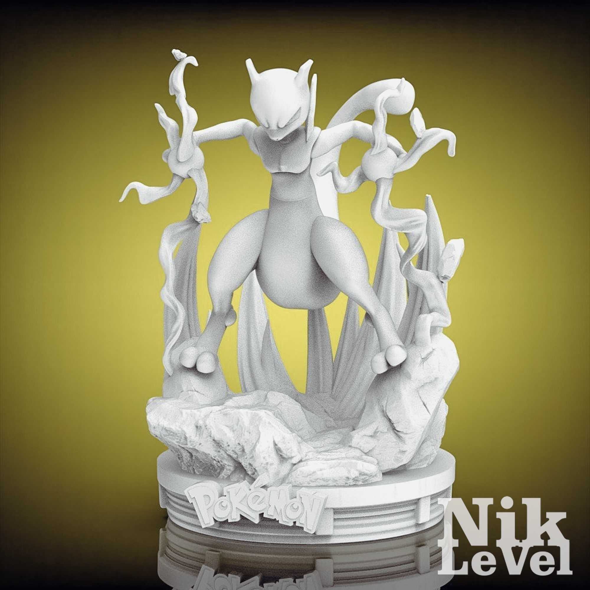 Shadow Mewtwo Pokemon 3D Printable 3D model 3D printable | CGTrader