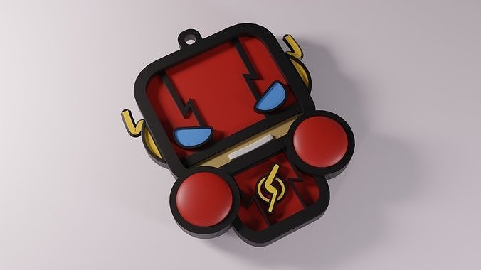 3D model The Flash key chain VR / AR / low-poly | CGTrader