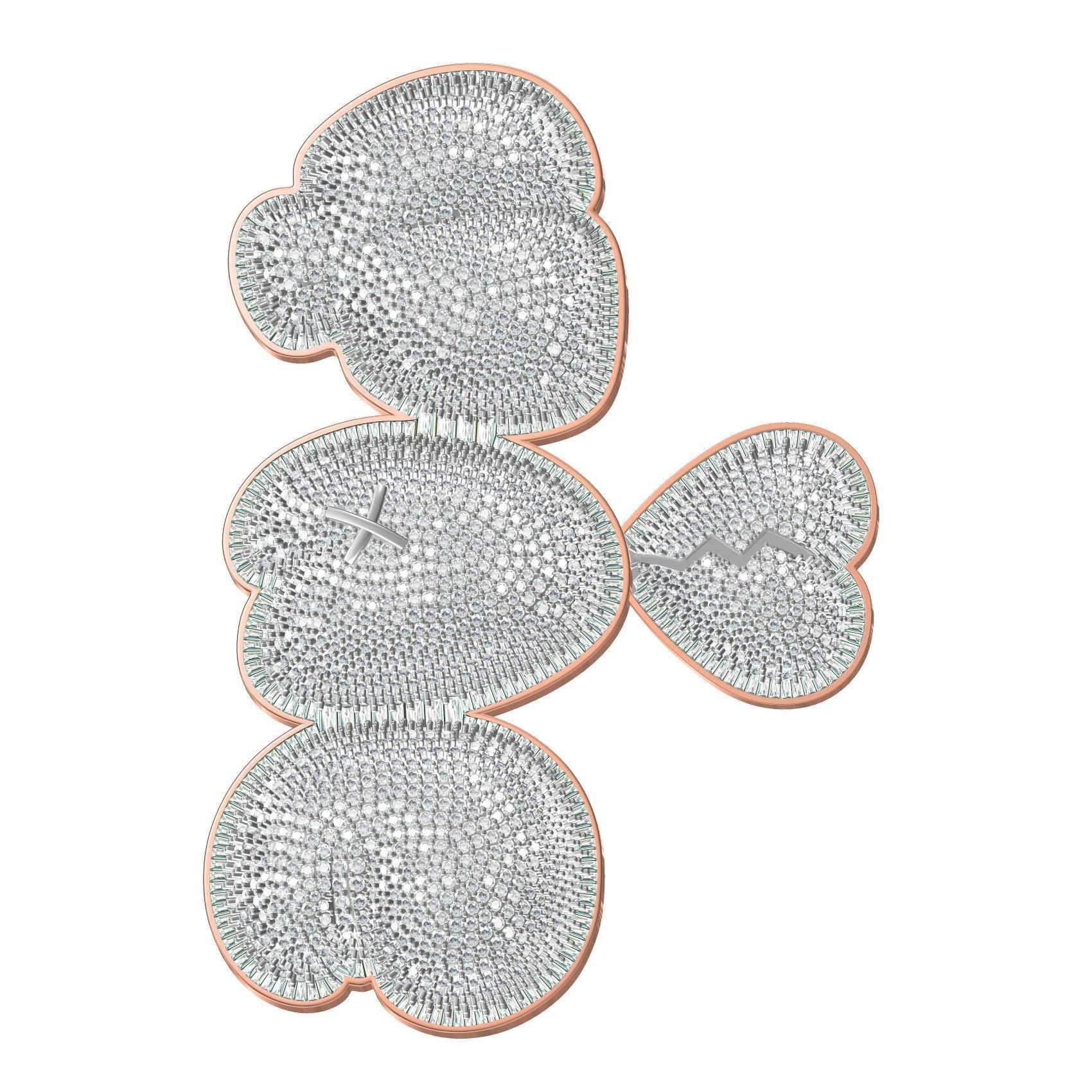 YAE Letter Overlapping Character Hip Hop Pendant 3D model 3D printable ...