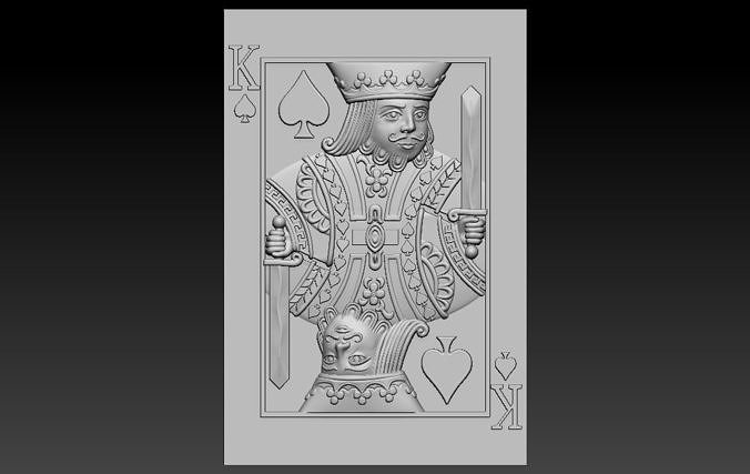 King card Pendant 3D model 3D printable | CGTrader