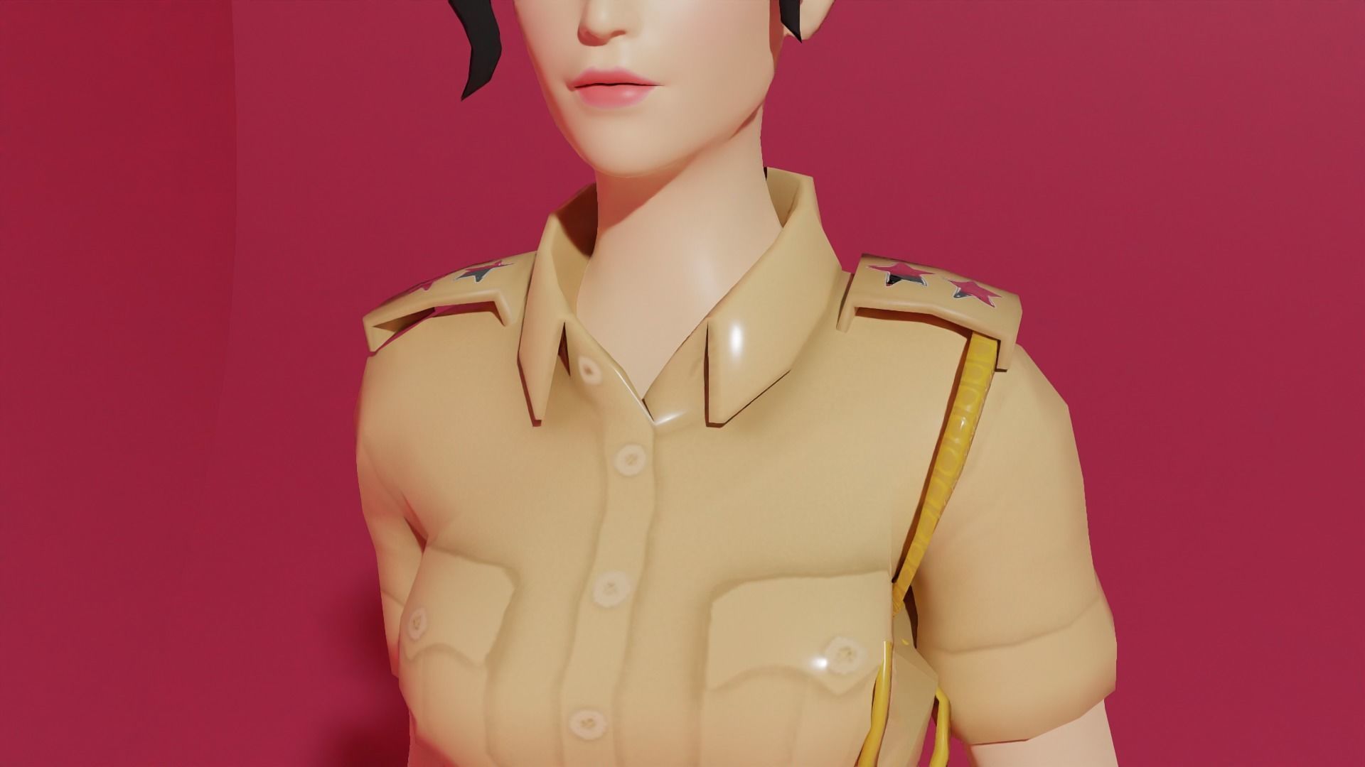 3D model Female India Cop VR / AR / low-poly | CGTrader