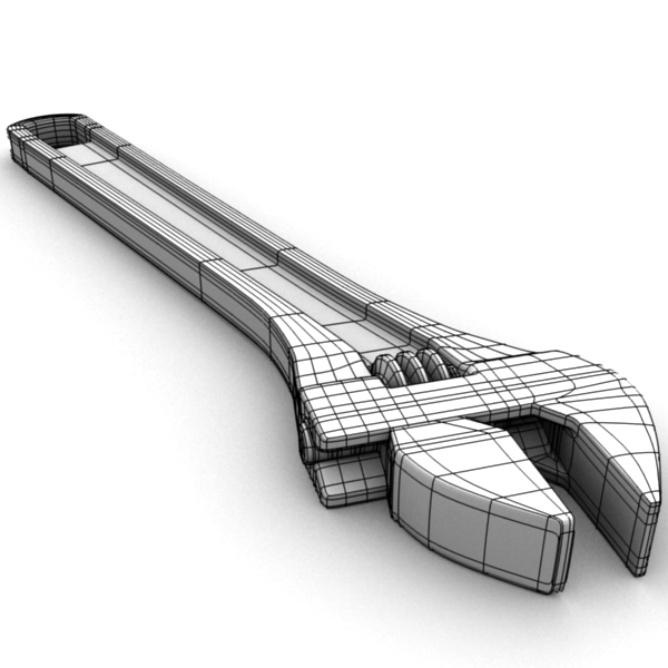 Adjustable Spanner 3D model | CGTrader