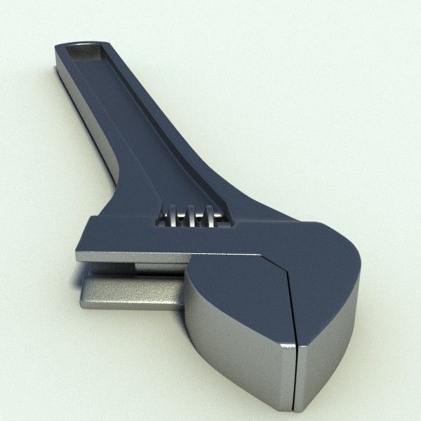 Adjustable Spanner 3D model | CGTrader