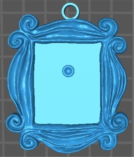 Yellow Frame - Friends - keychain 3D model 3D printable | CGTrader