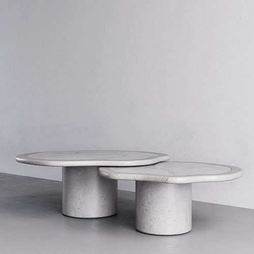 Joan Duo Onyx Coffee Table 3D model | CGTrader