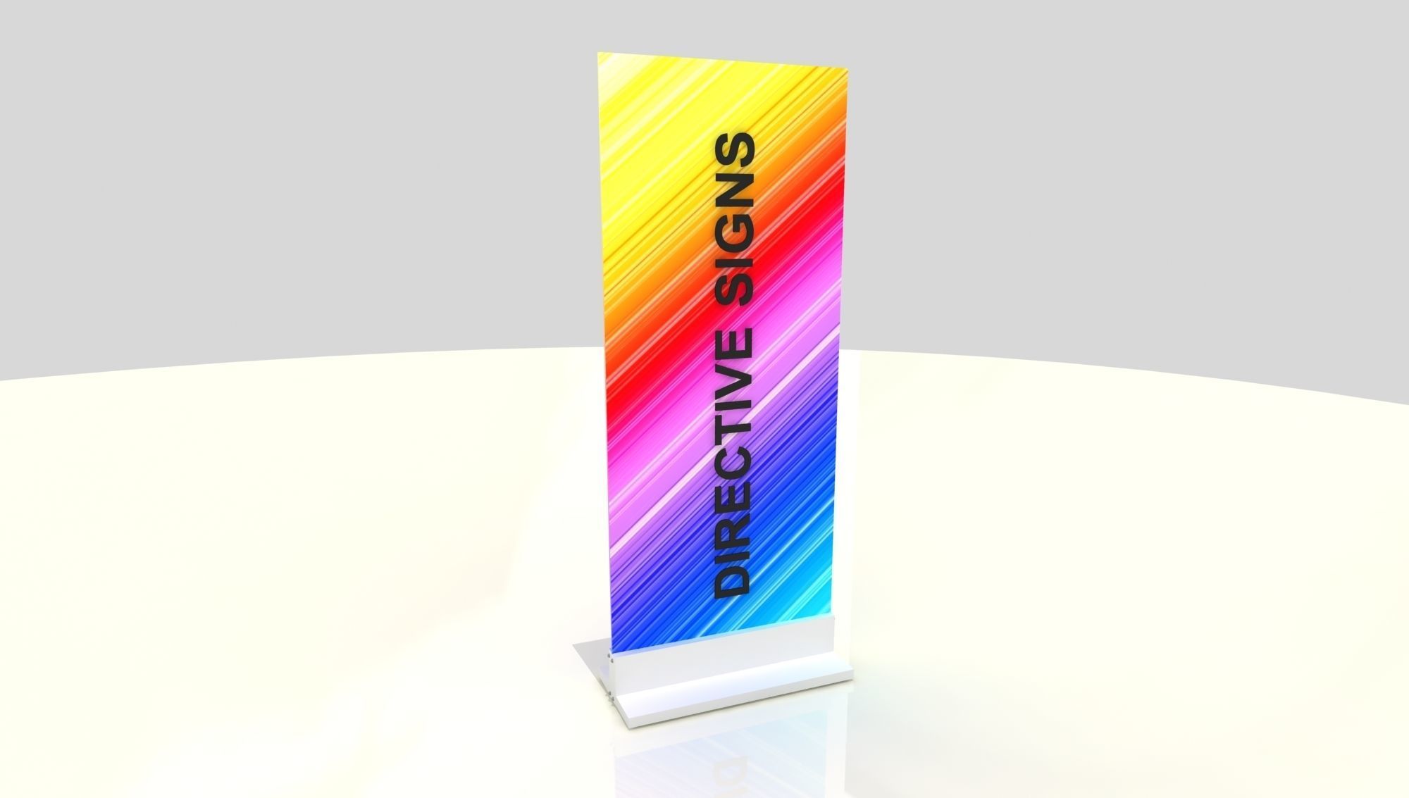 Beach Flag Roll up Banner Balloon Set 3D model | CGTrader