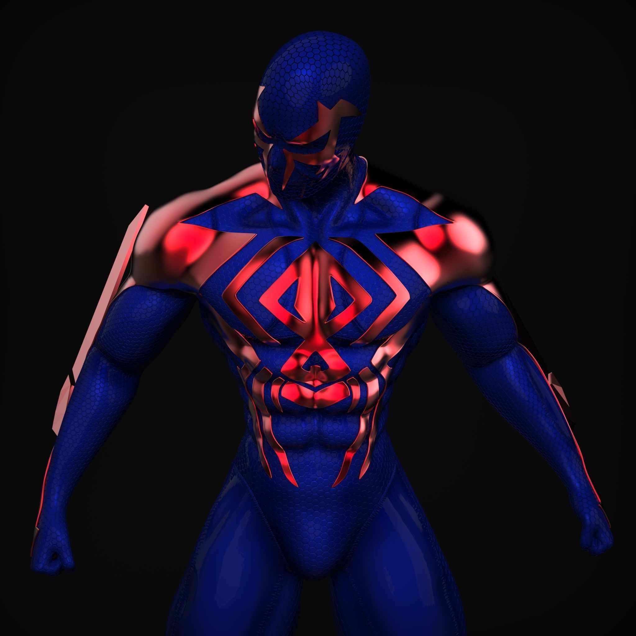 Spider-Man 2099 3D model 3D printable | CGTrader