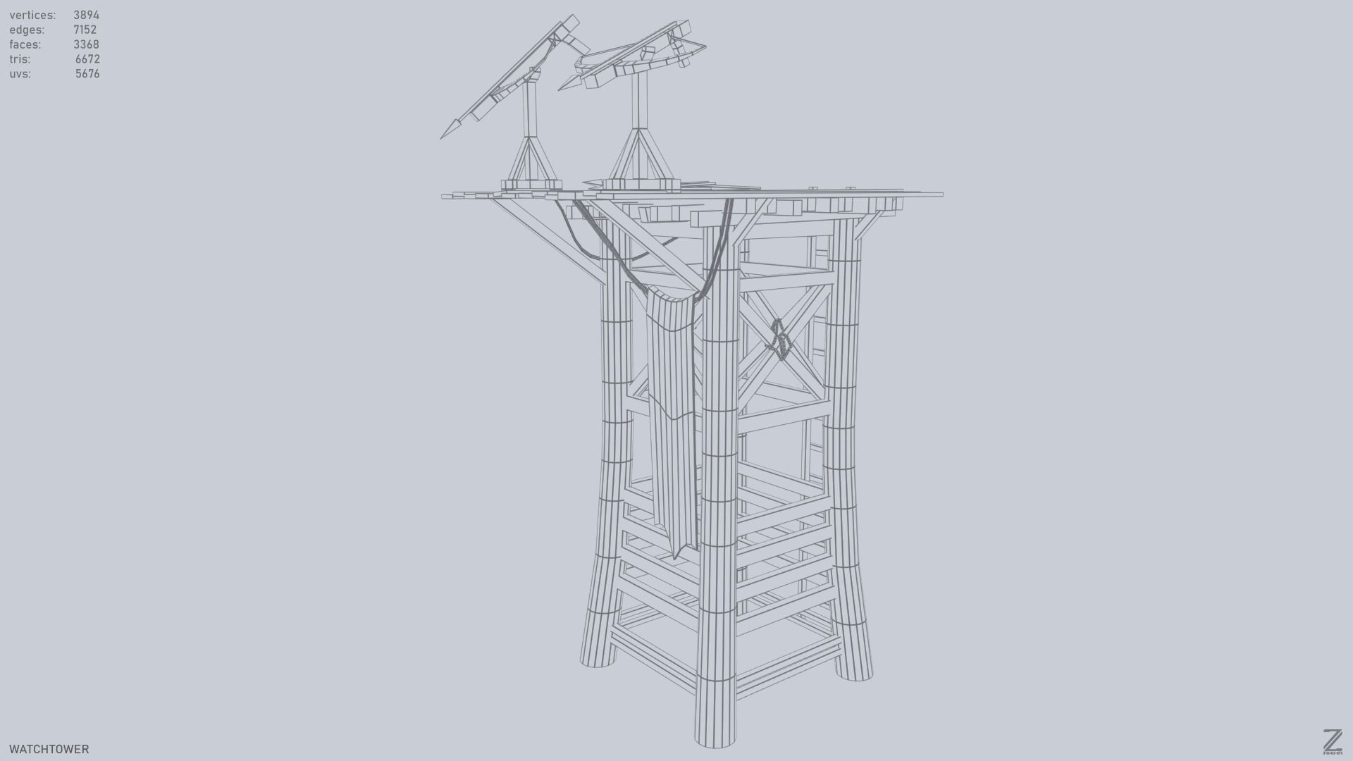 3D model Watchtower VR / AR / low-poly | CGTrader