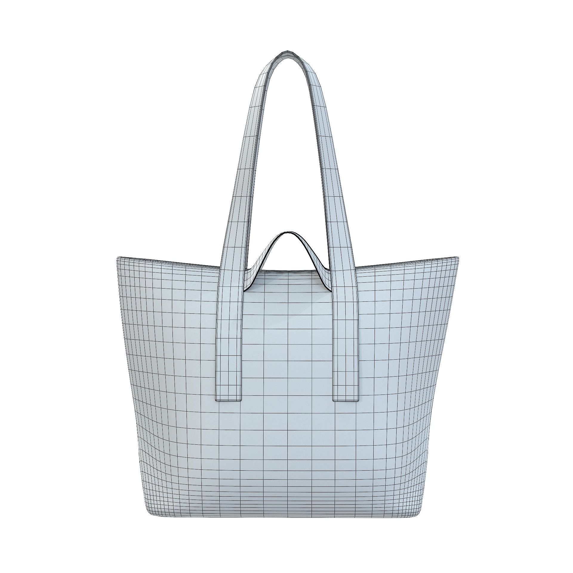 3D model Loewe Fold Raffia Shopper Bag VR / AR / low-poly | CGTrader