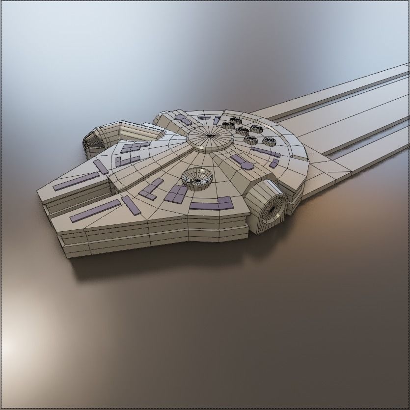 Millenium Falcon Bookmark for 3D print 3D model 3D printable | CGTrader