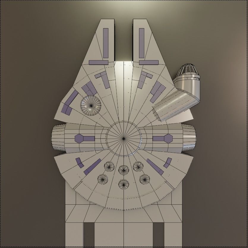 Millenium Falcon Bookmark for 3D print 3D model 3D printable | CGTrader