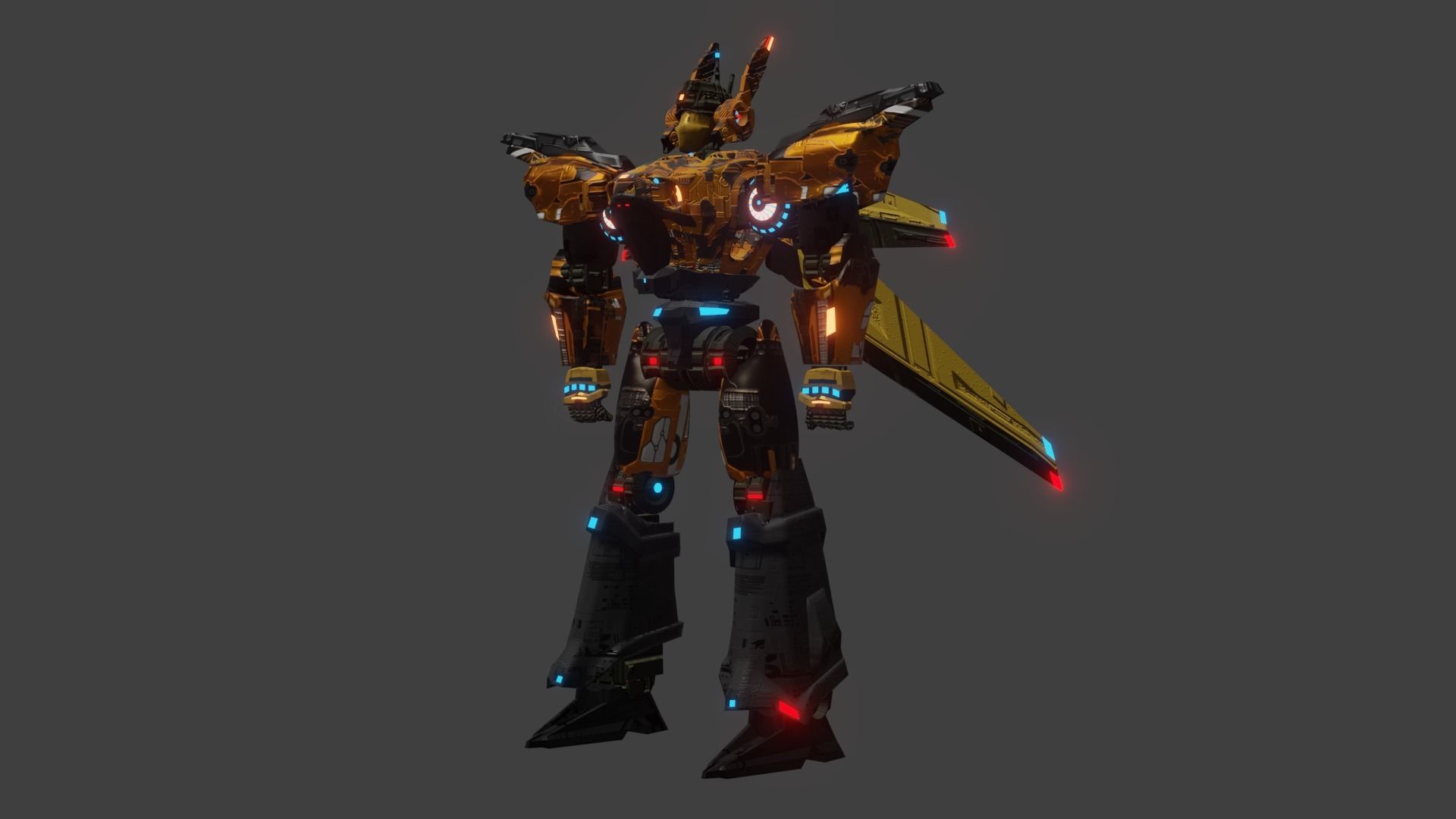 3D model sci-fi robot humanoid VR / AR / low-poly | CGTrader