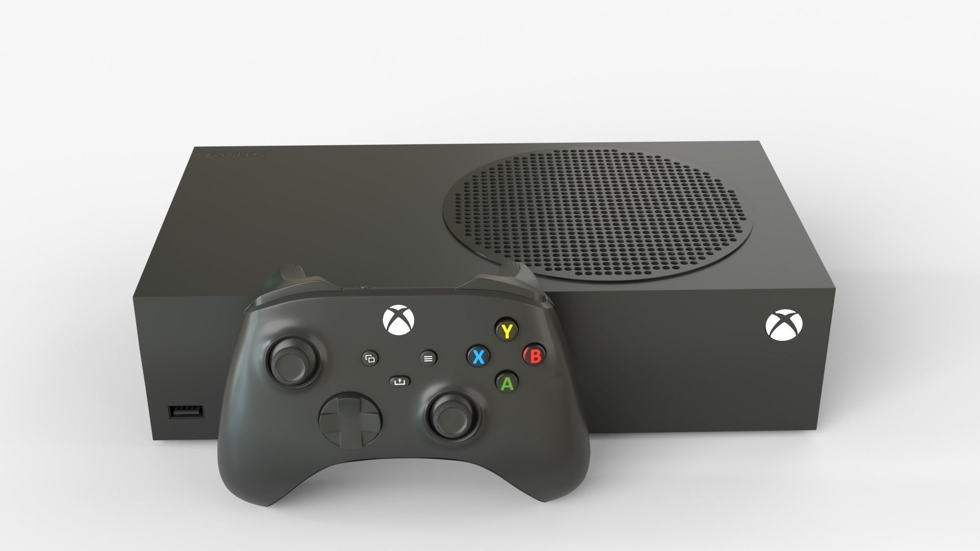 XBOX SERIES S BLACK 2023 3D model | CGTrader